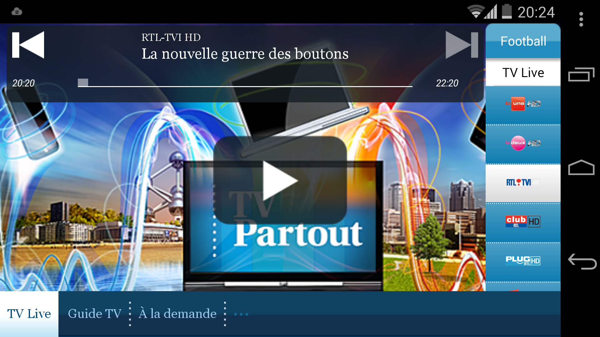 le TV Replay de Belgacom sur Android et iOS – Tibius
