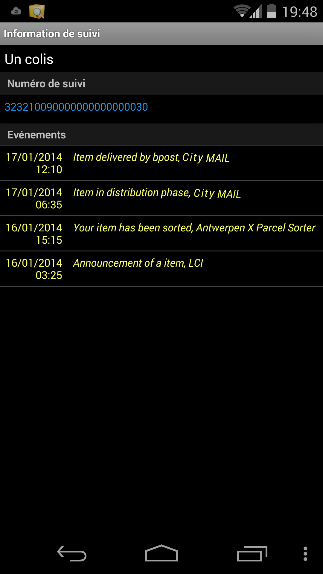 TrackChecker : Pour suivre vos colis sous Android – Tibius